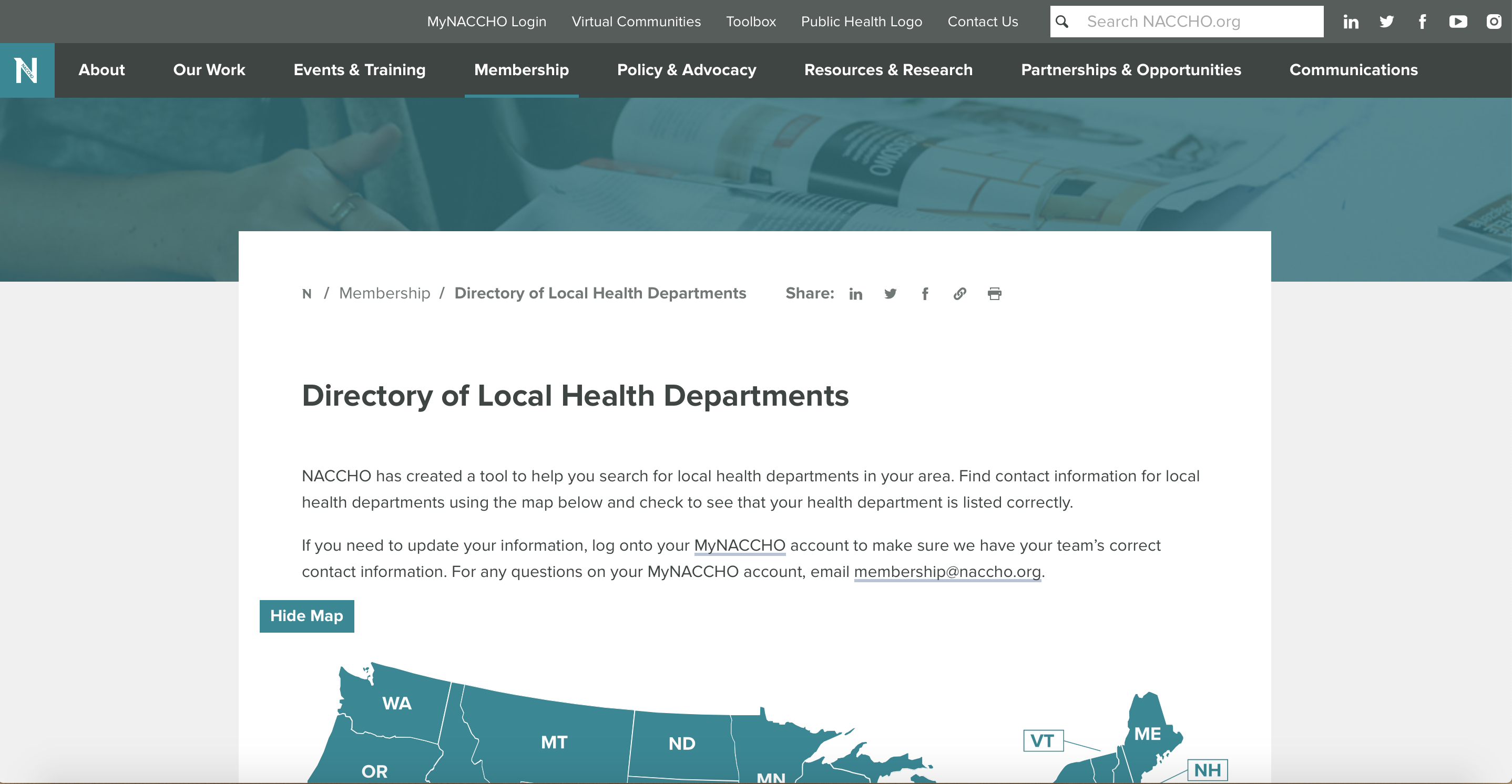Directory of Local Health Departments - Community Commons