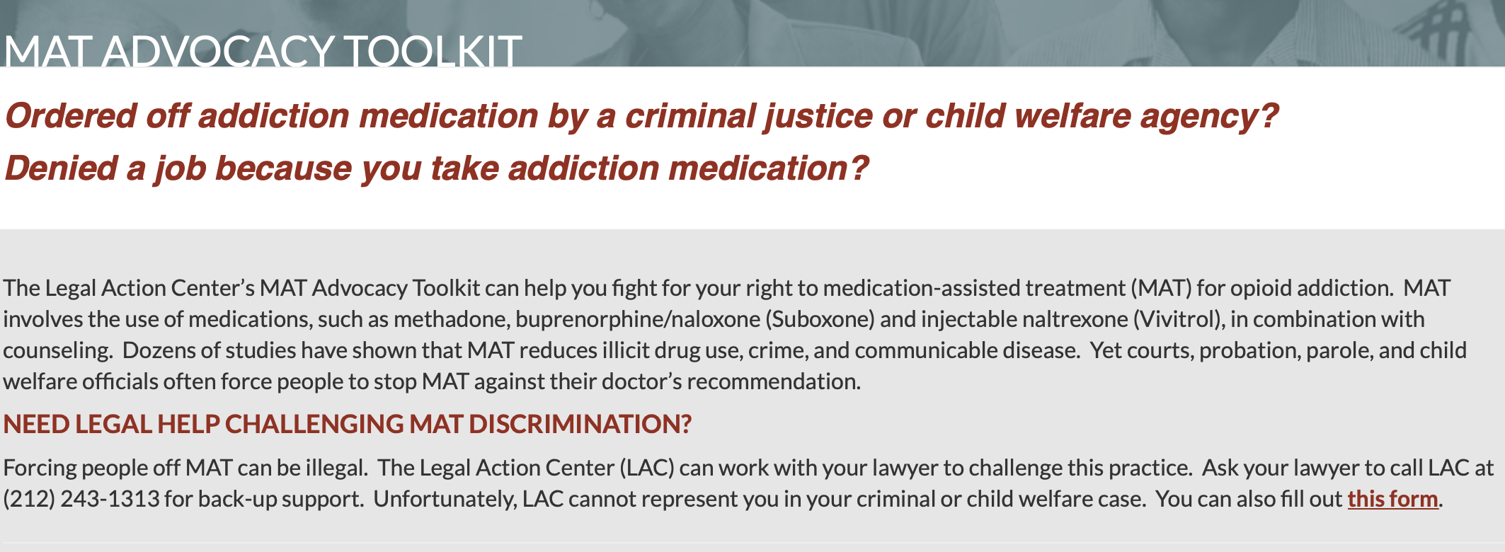 Medication-Assisted Treatment Advocacy Toolkit - Community Commons