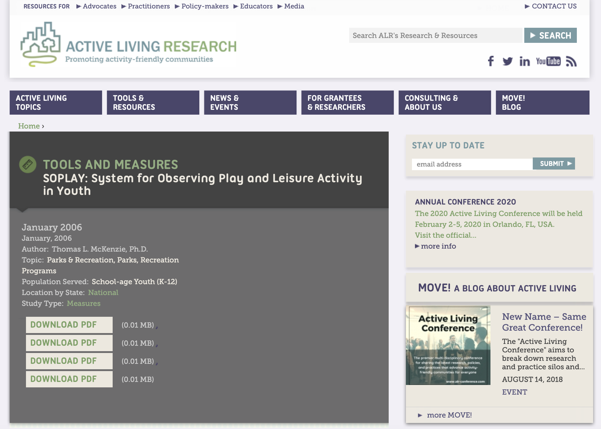 System for Observing Play and Leisure Activity in Youth - Community Commons