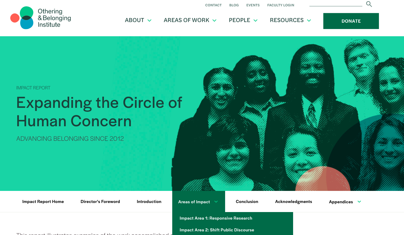 Impact Report: Expanding the Circle of Human Concern - Community Commons