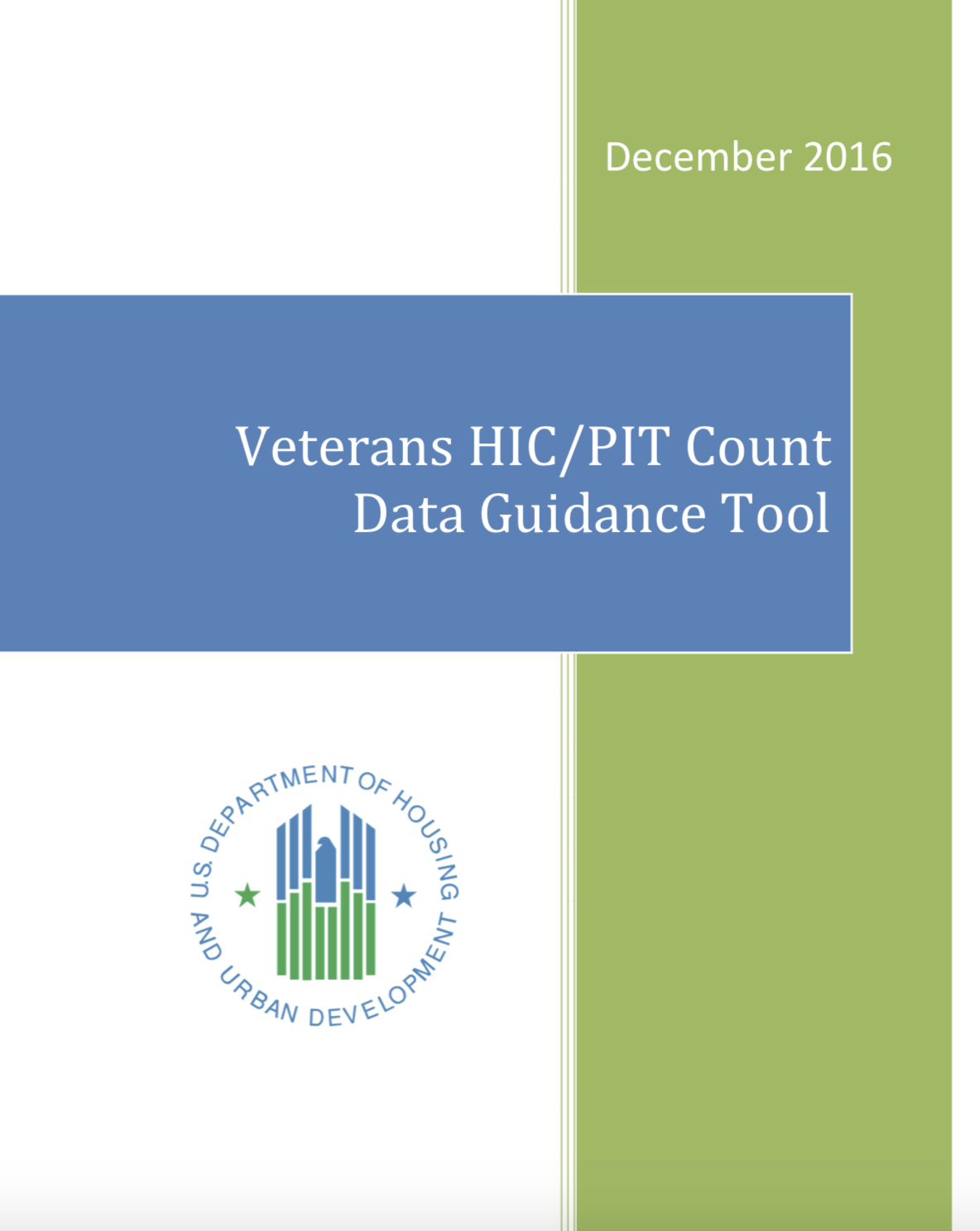 Veterans HIC/PIT Count Data Guidance Tool - Community Commons