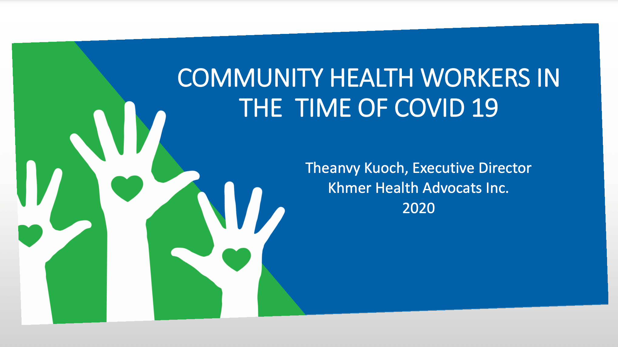 Community Health Workers In The Time Of COVID 19 PHERN