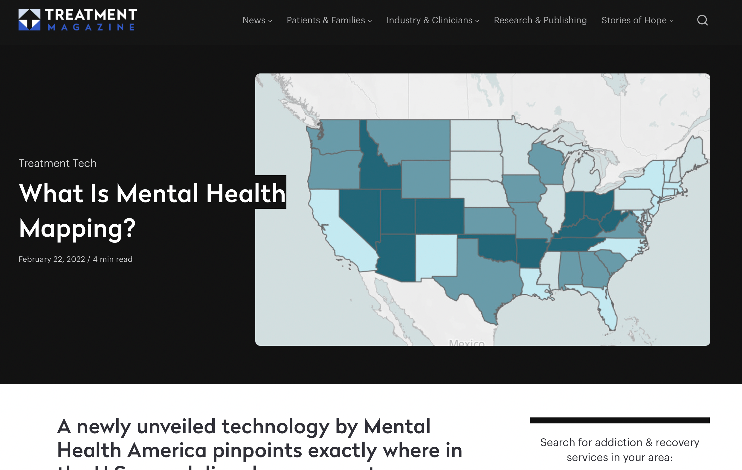 Treatment Tech What Is Mental Health Mapping Community Commons